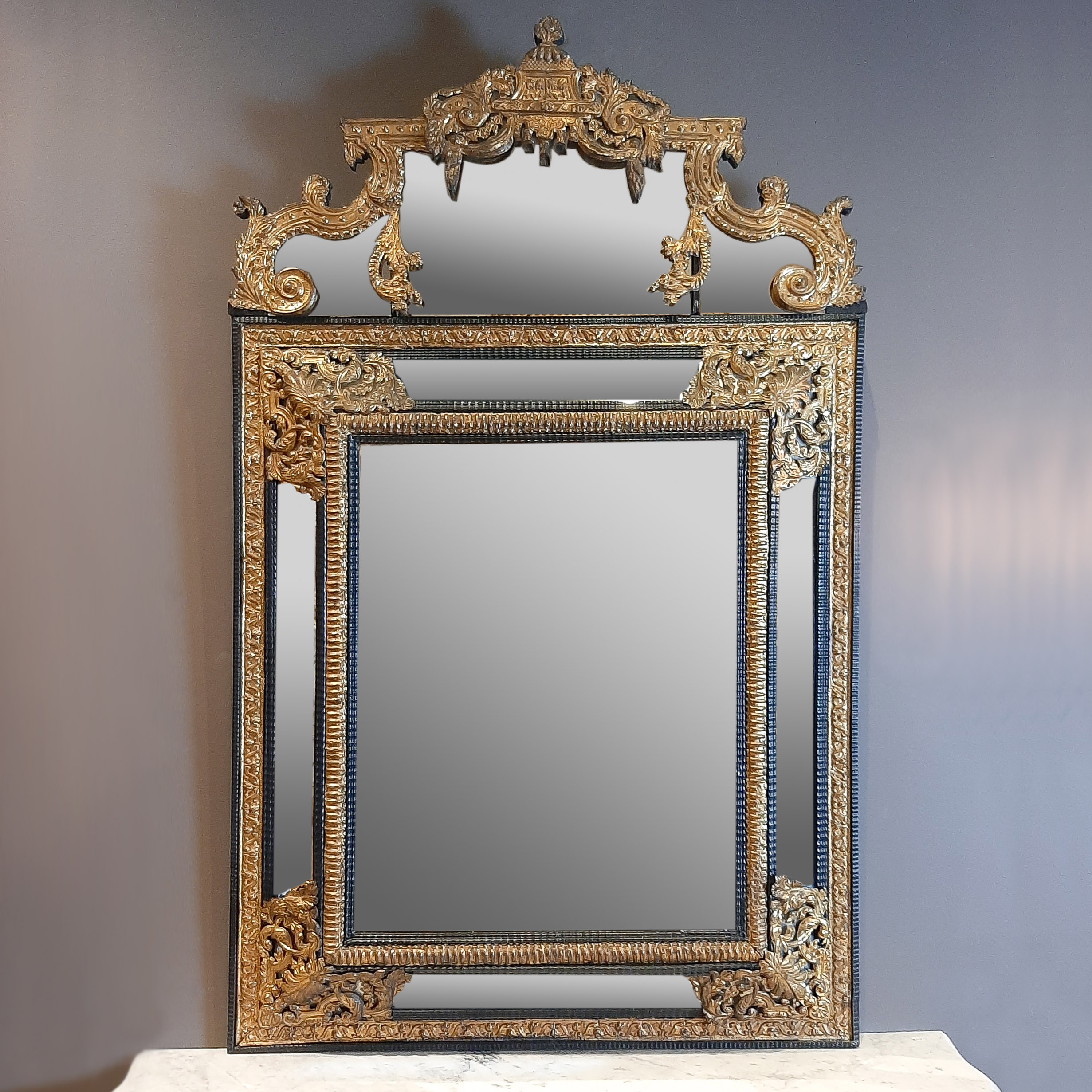 Beautiful richly decorated mirror - Piet Jonker