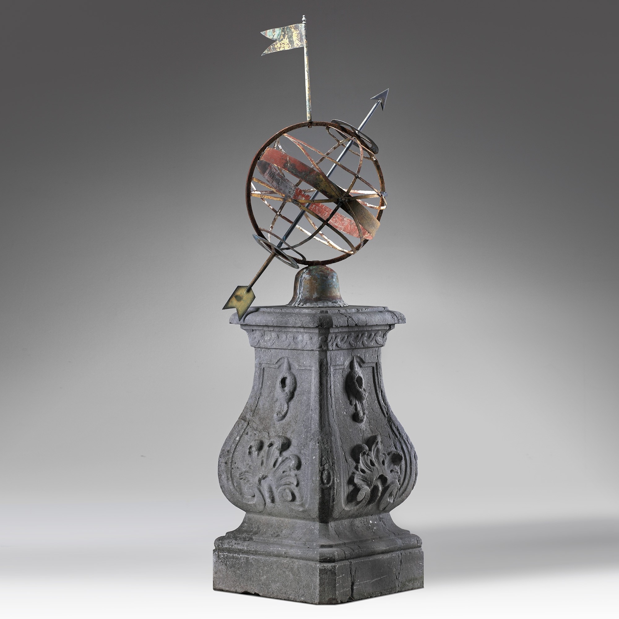 Antique sundial armillary sphere - Piet Jonker