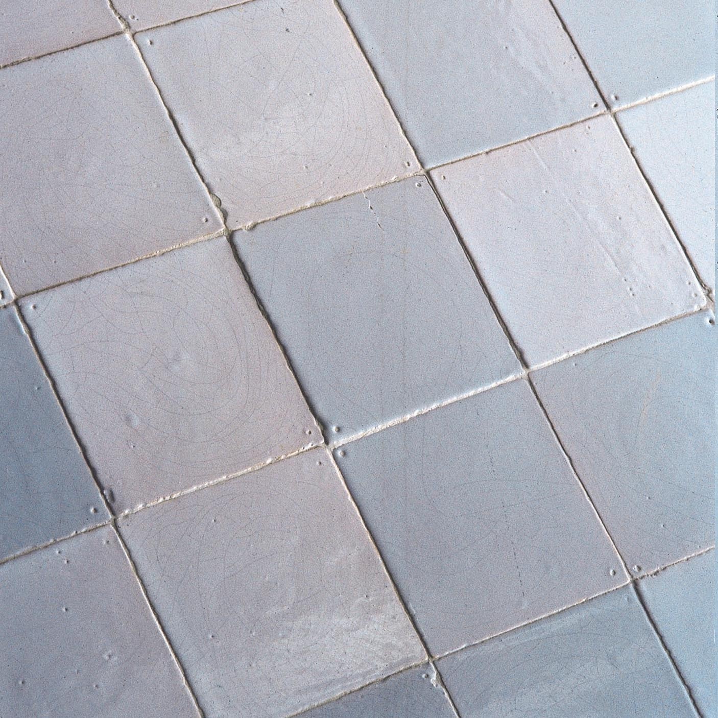 Handmade Dutch tiles or so-called "witjes" in various shades of white ...