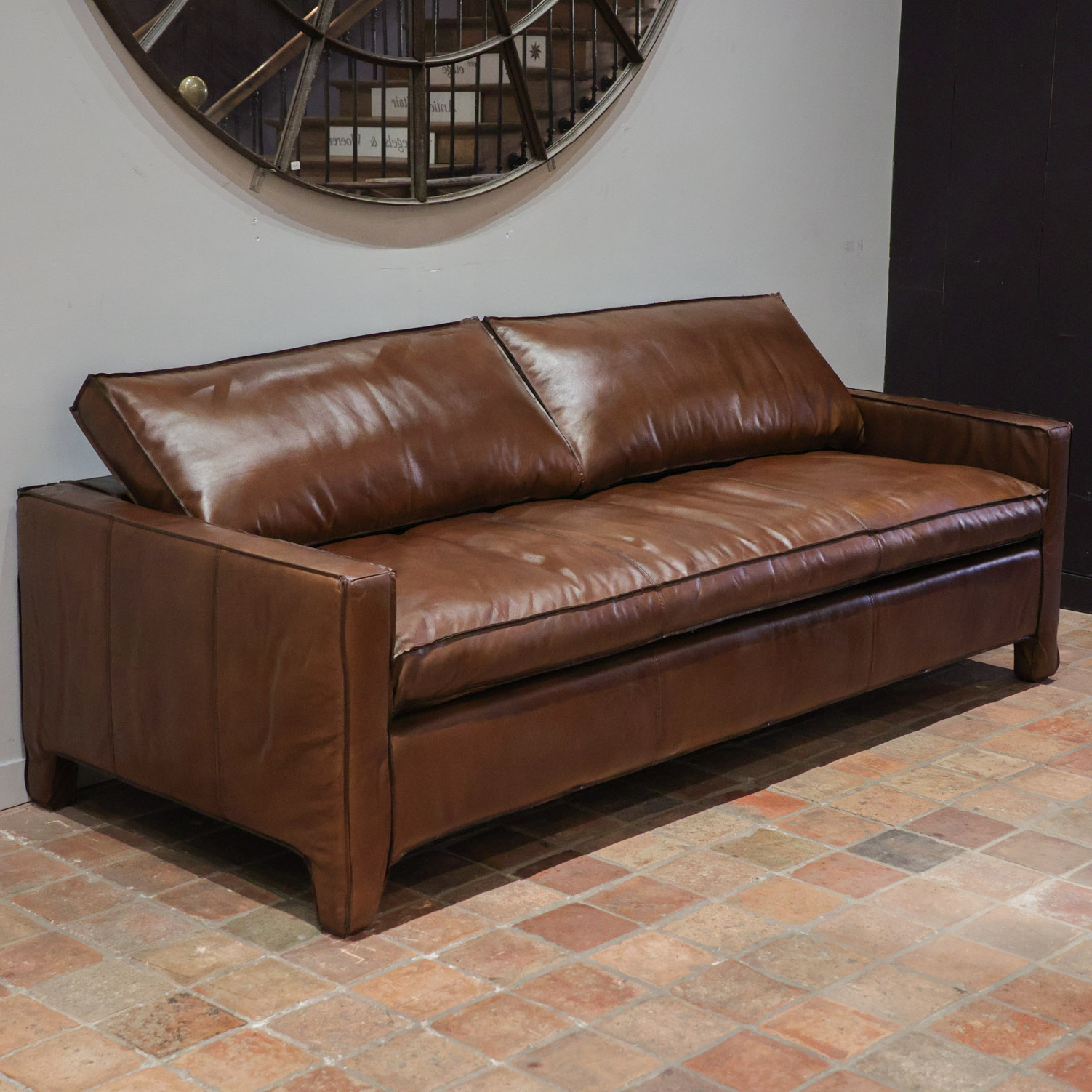 Calfskin 3-seat sofa - Piet Jonker