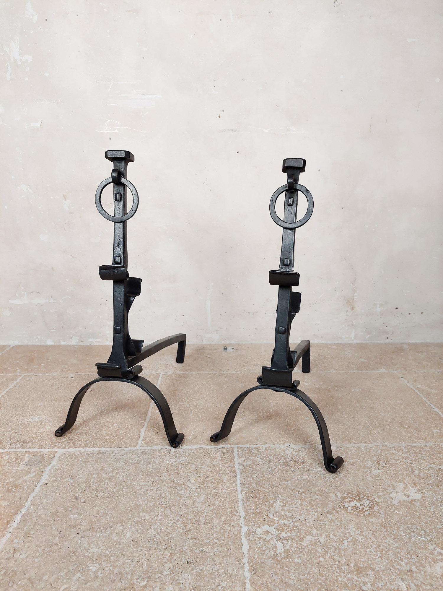 A pair of 17th century French Andirons - Piet Jonker