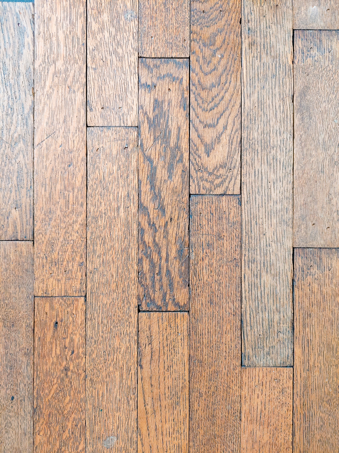 Antique oak strip parquet - Piet Jonker