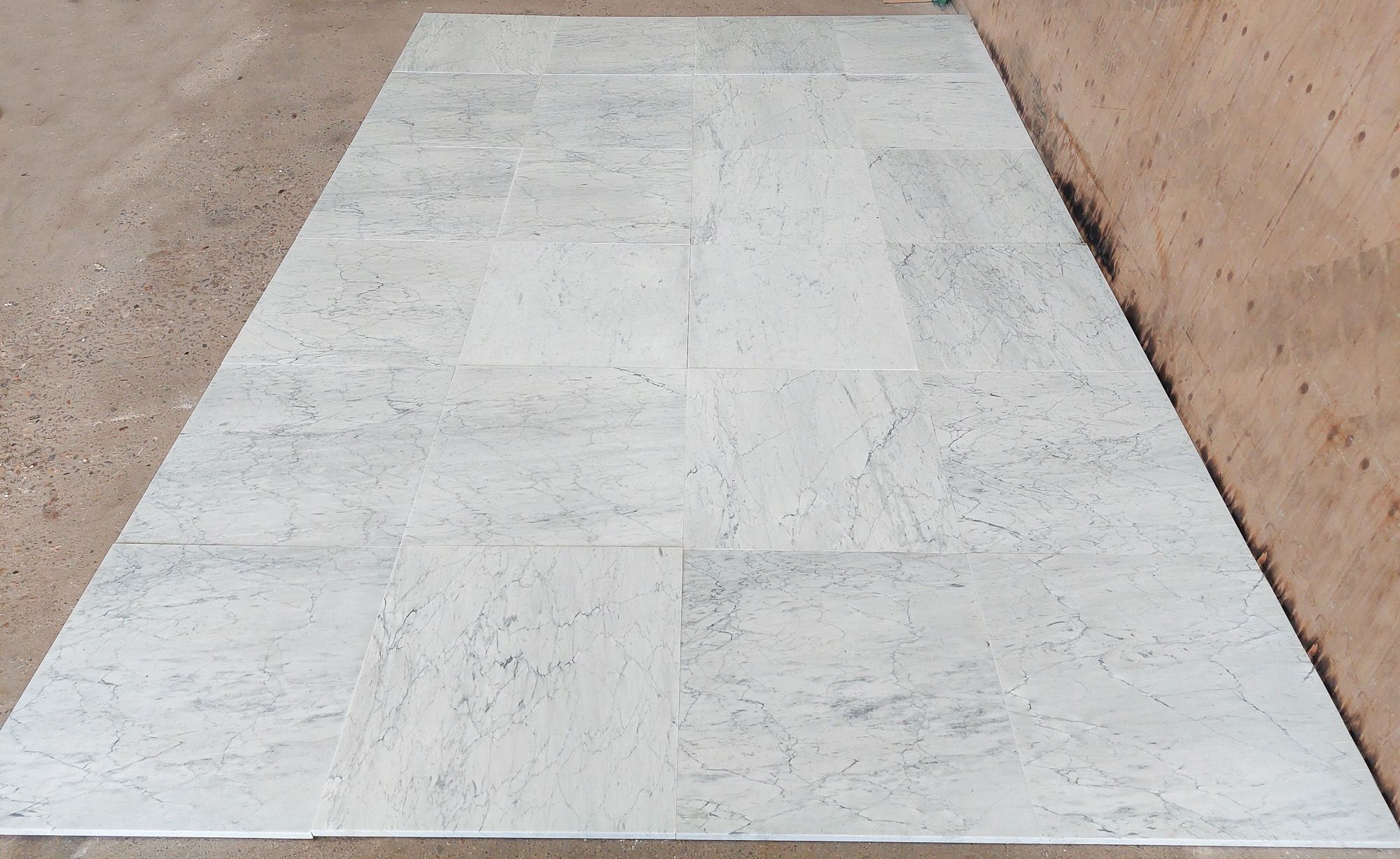Carrara marble floor tiles 60 x 60 cm - Piet Jonker