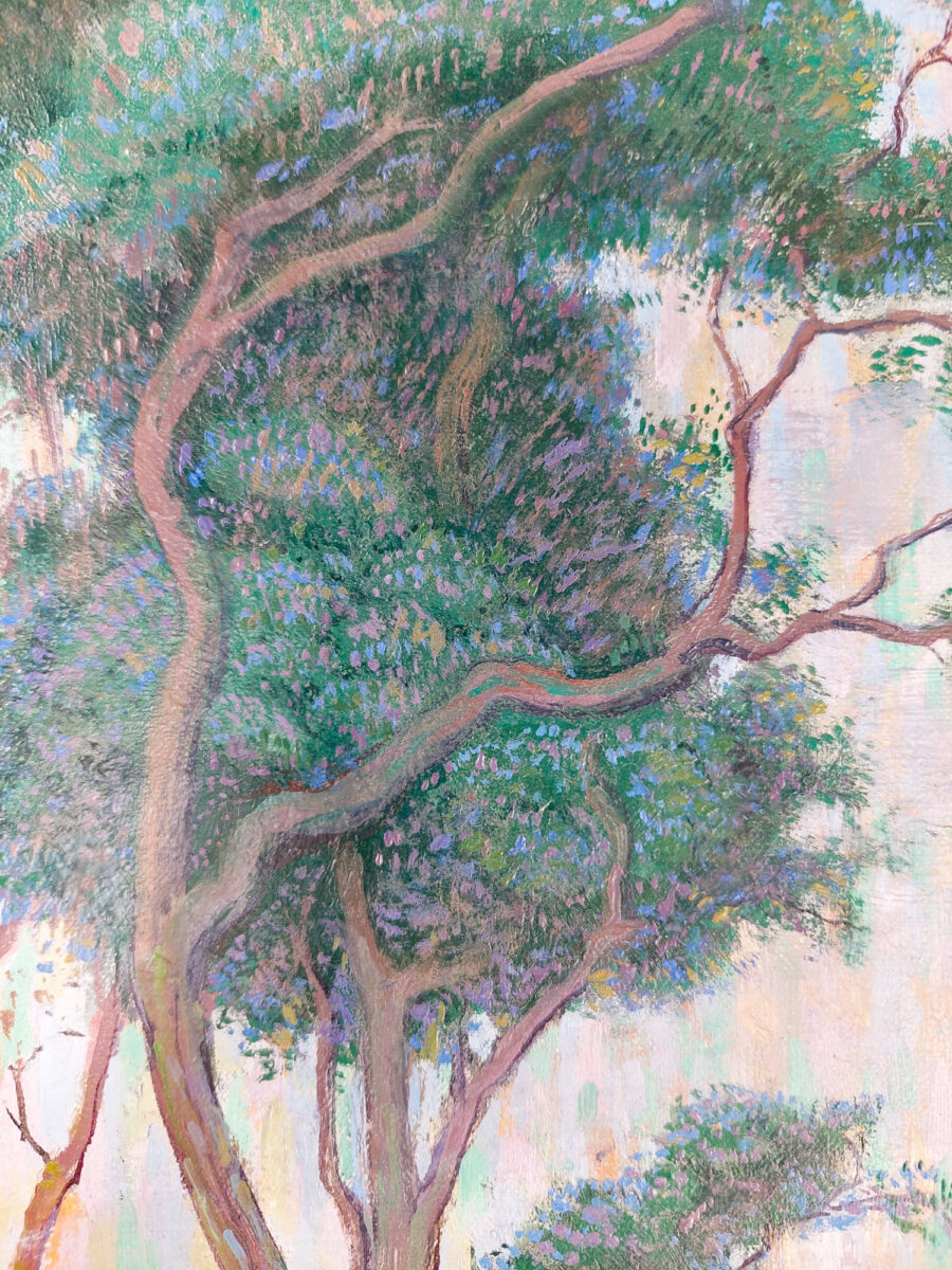 Oil on canvas, Bosven by Simon Moulijn 1924 - Piet Jonker