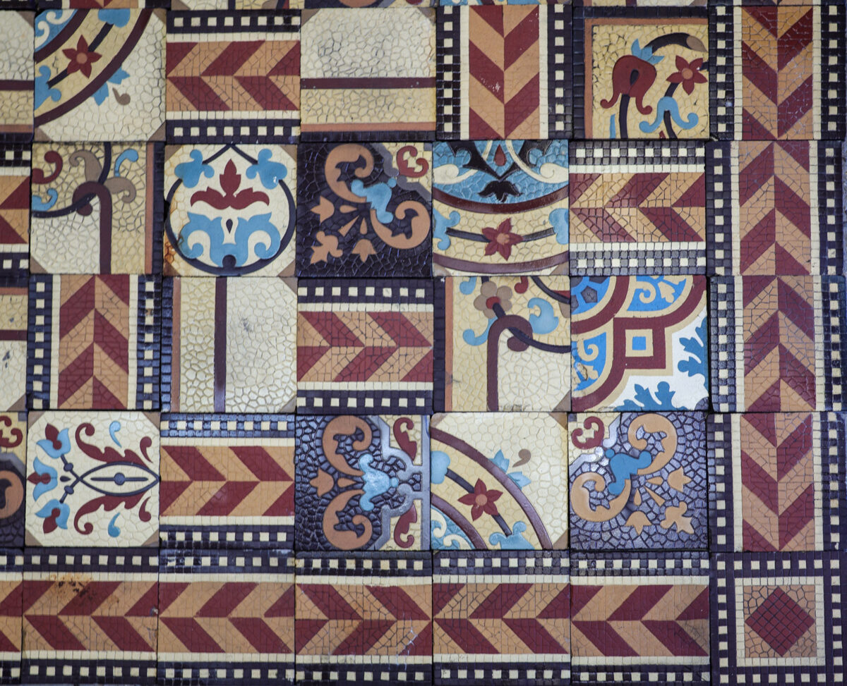 Antique cement tiles - patterned floor tiles 17 x 17 cm - Piet Jonker