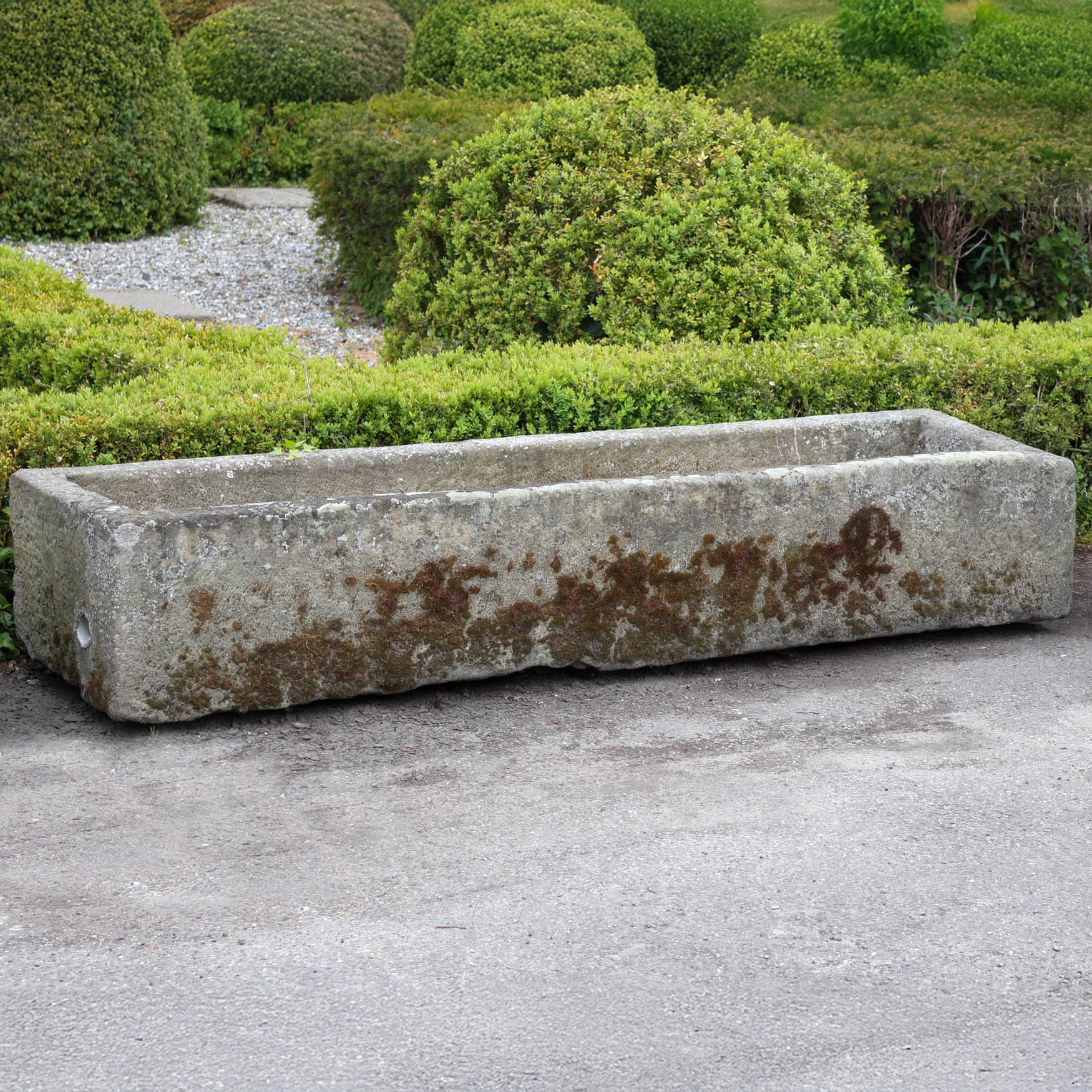 Antique French limestone trough - Piet Jonker