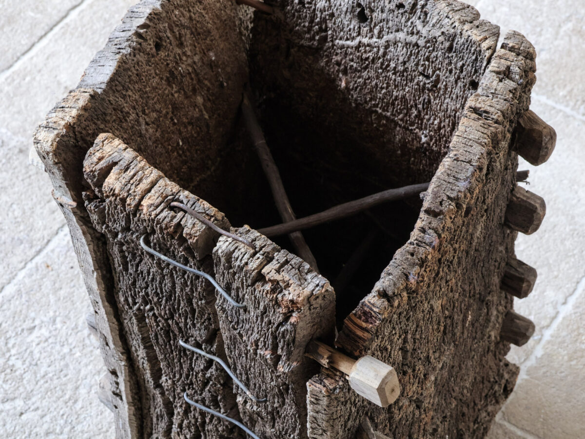 Antique Portuguese cork container – wabi-sabi style - Piet Jonker