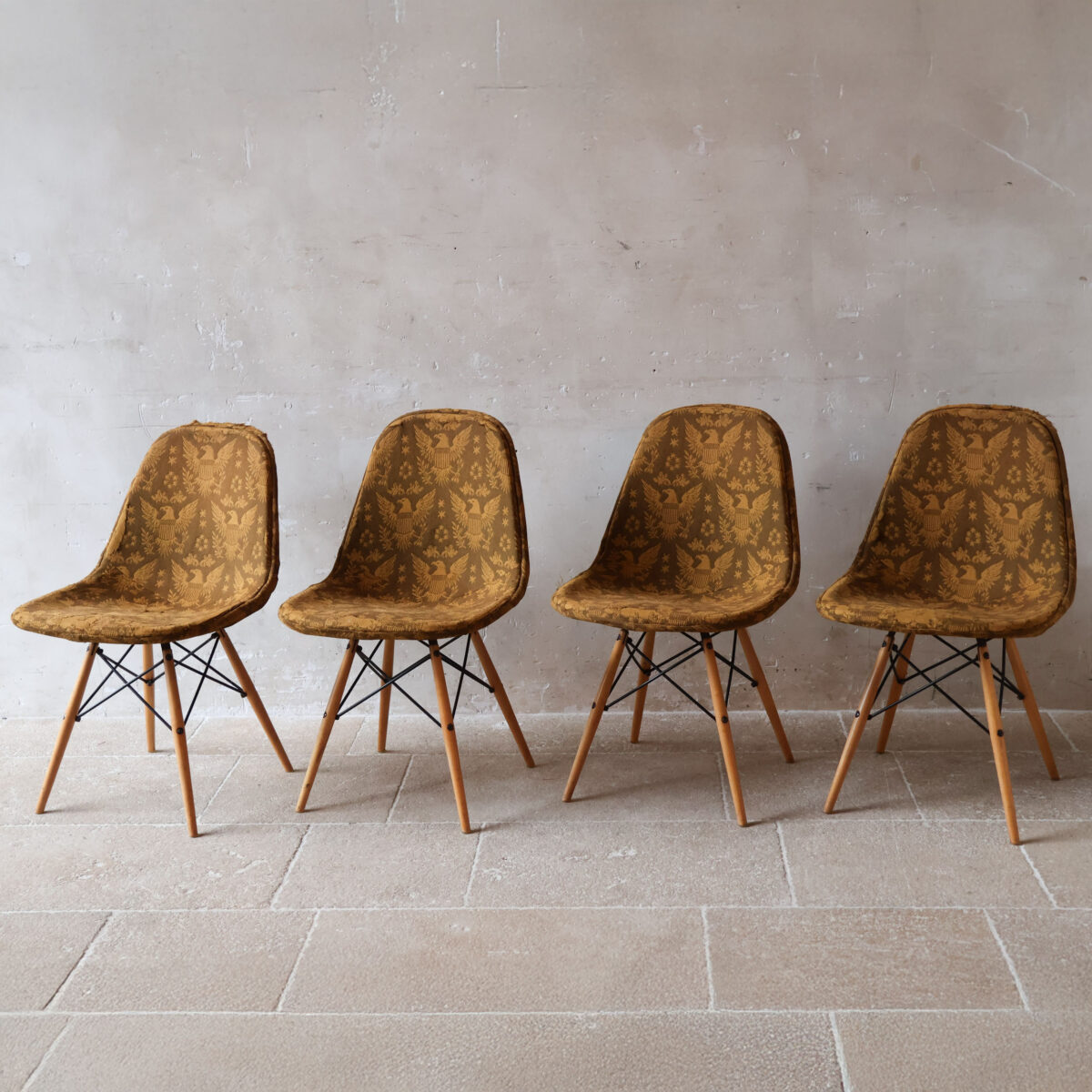 Rare vintage Eames shell chairs 'America Eagle' - Piet Jonker